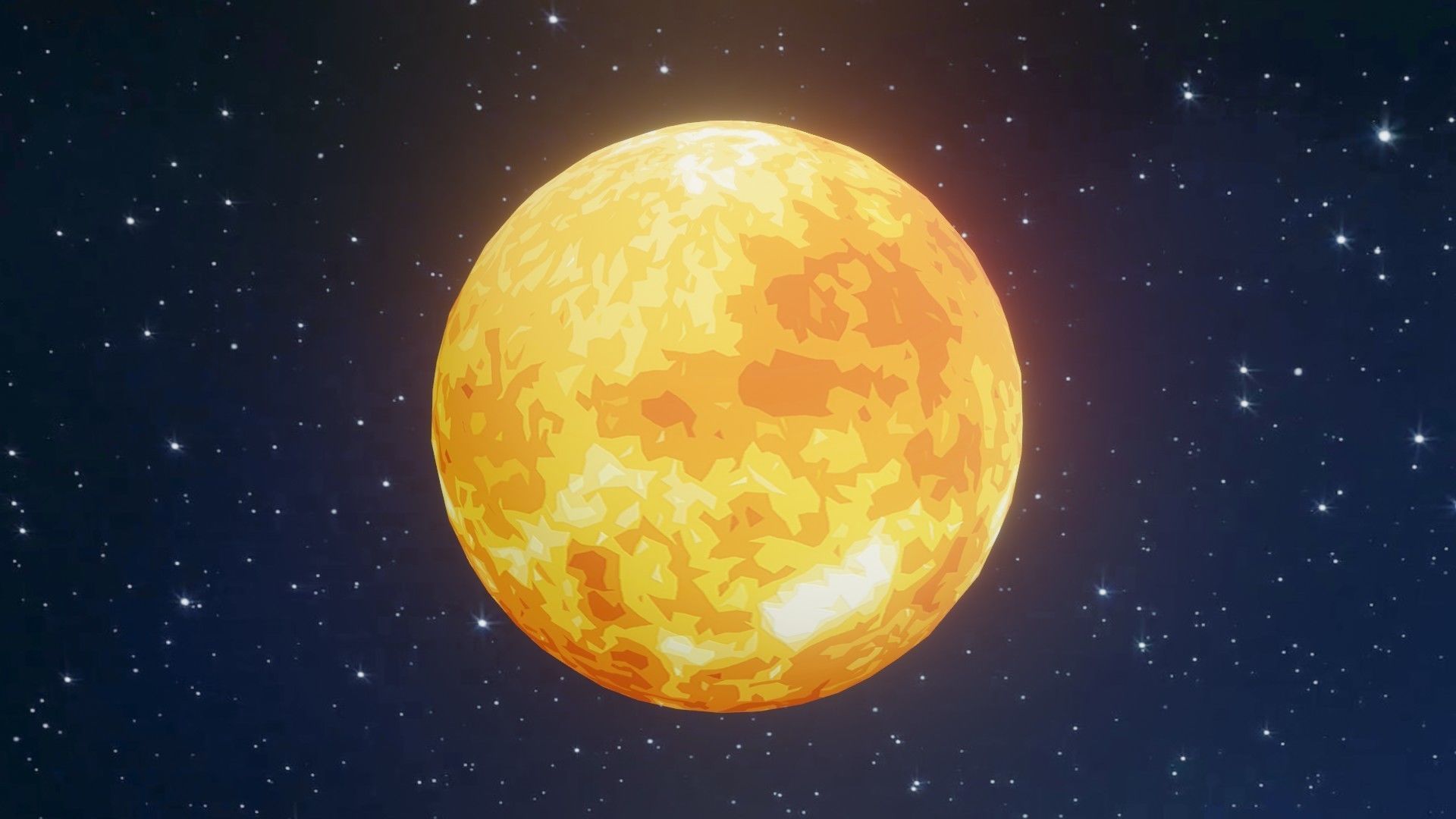 3D model Stylized Sun 3D Model 2k 4k 8k Textures VR / AR / low-poly ...