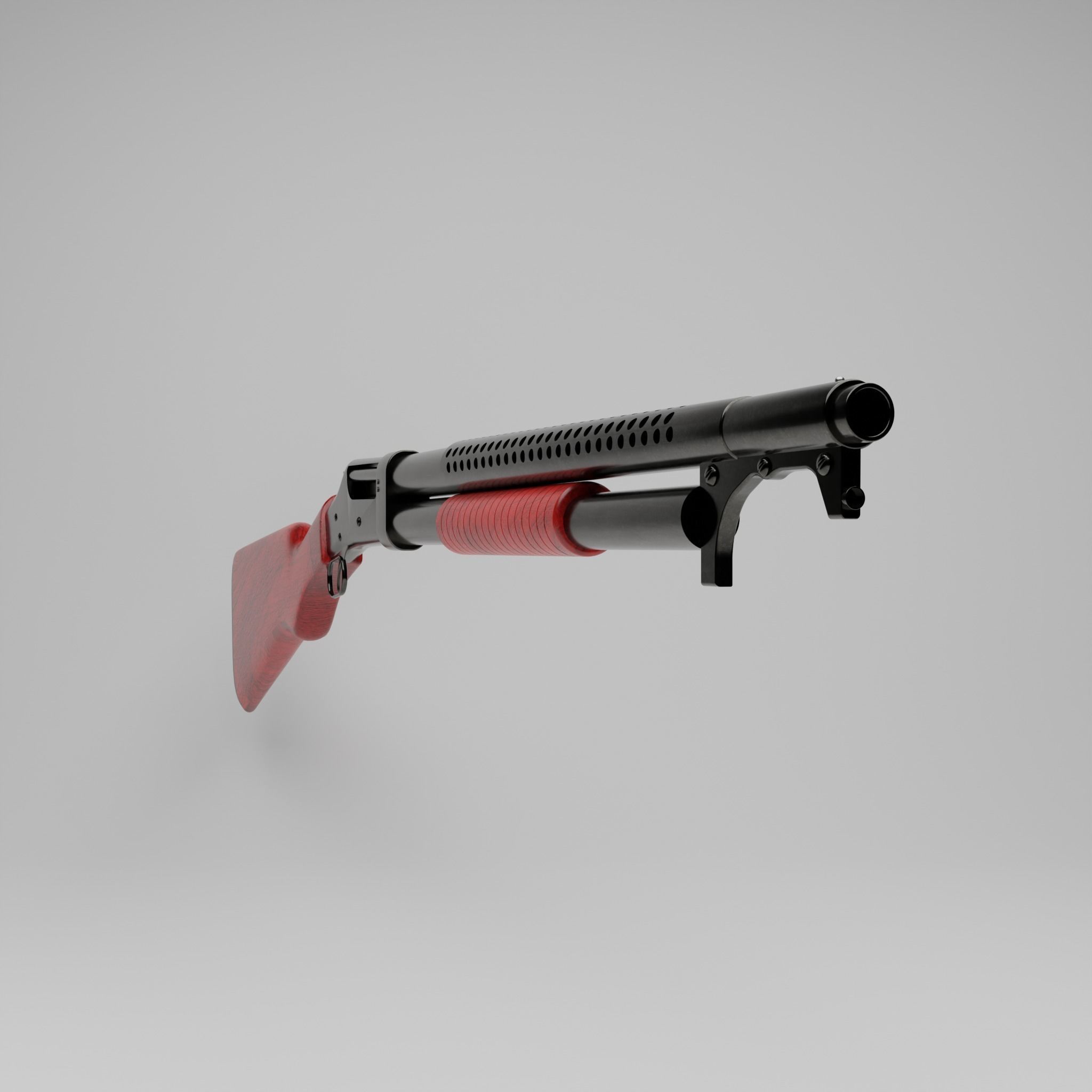 Winchester Model 1897 Trench Shot Gun Gaming Asset 3D model | CGTrader