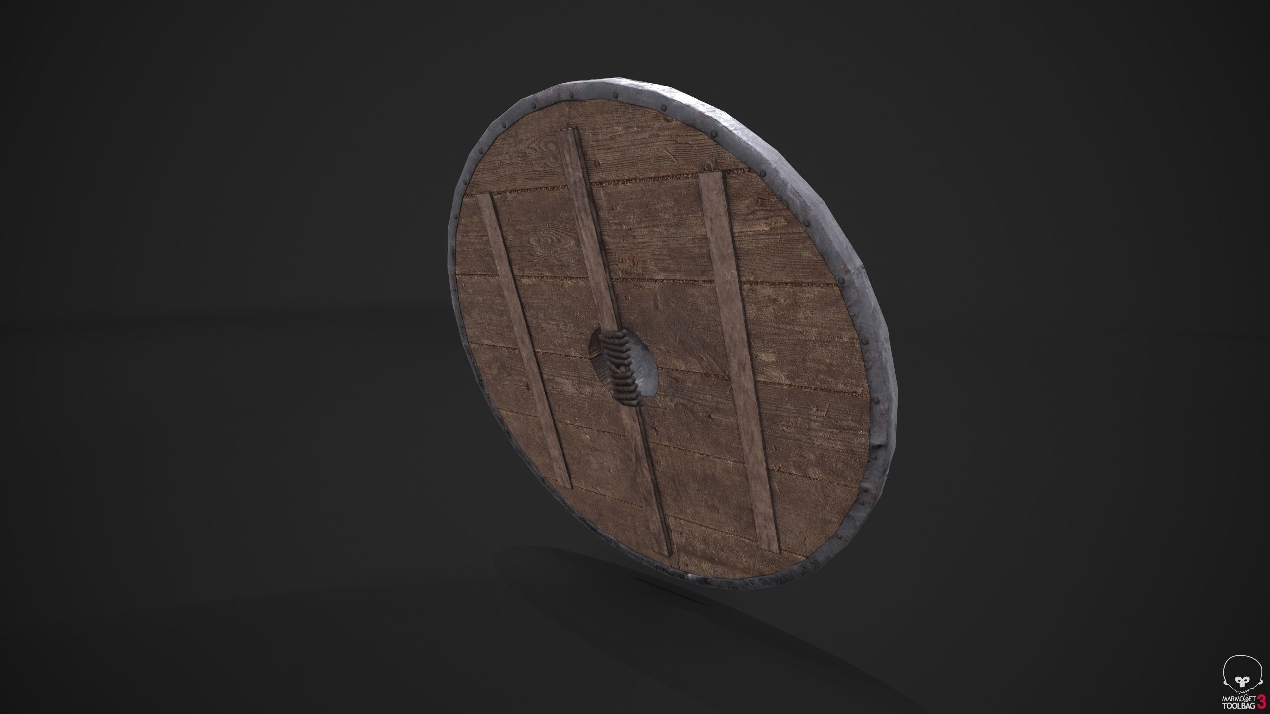 3D model Viking Shield - Game-Ready Asset VR / AR / low-poly | CGTrader