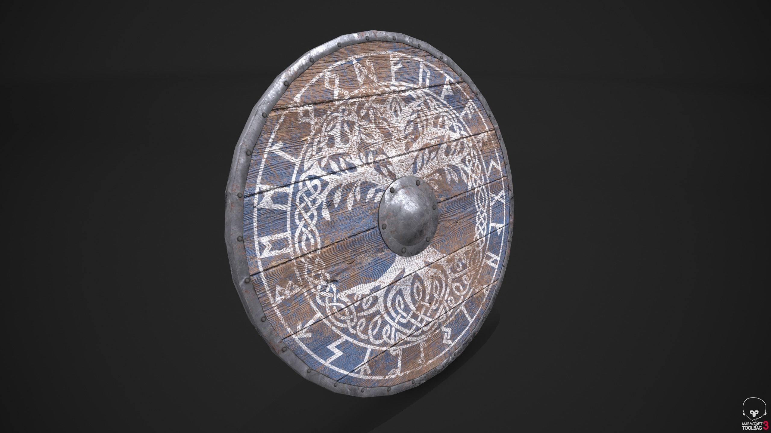 3D model Viking Shield - Game-Ready Asset VR / AR / low-poly | CGTrader
