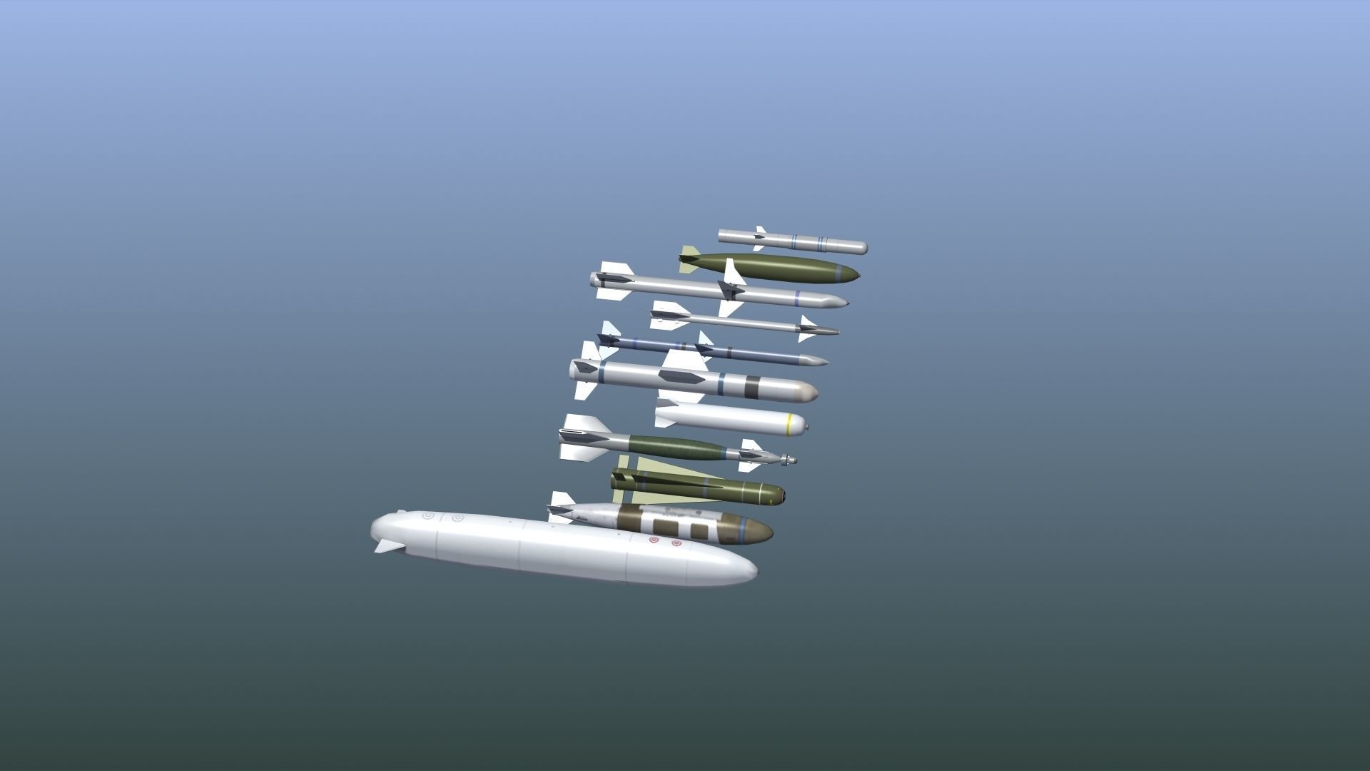 3D model NATO Aircraft Weapons VR / AR / low-poly | CGTrader