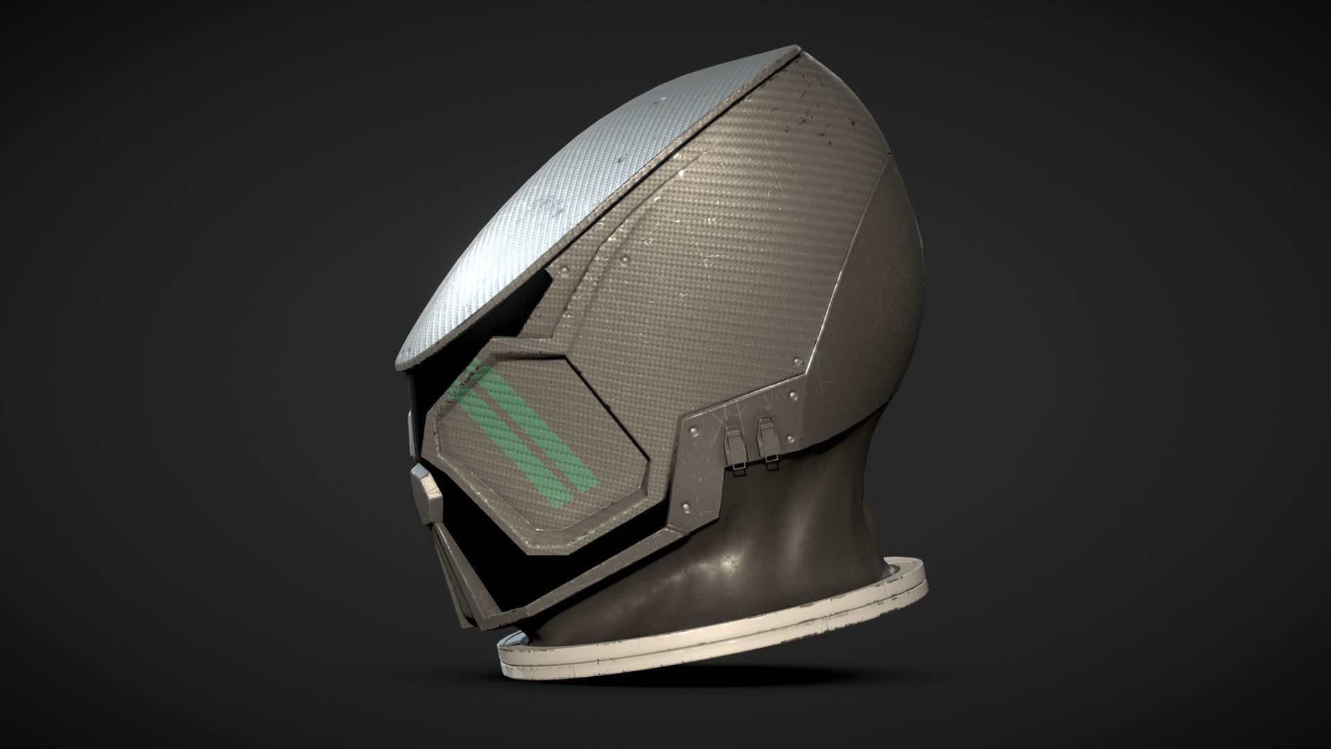 3D model STARFIELD MANTIS SUIT HELMET VR / AR / low-poly | CGTrader