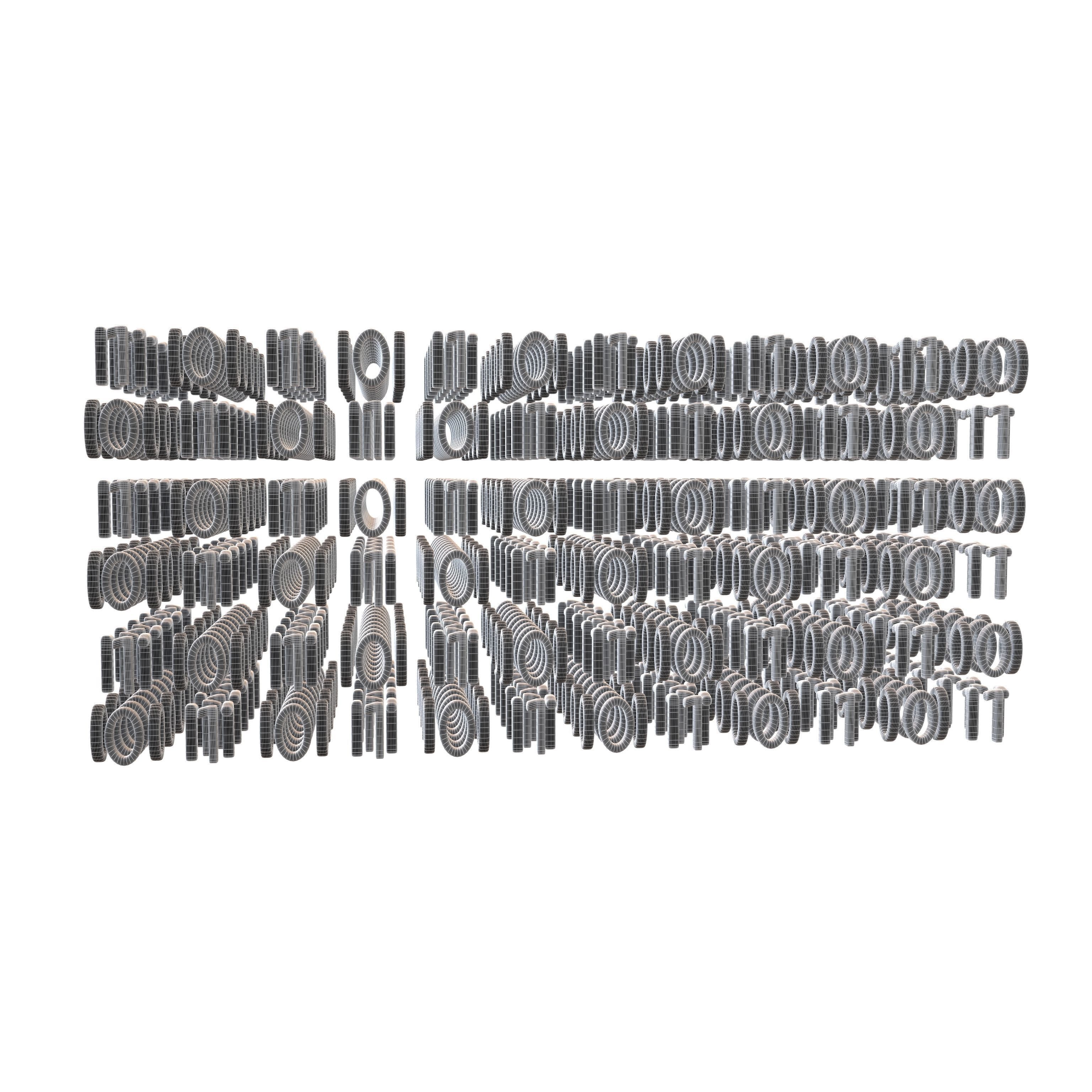 Binary 3D Style Background V1 001 3D model | CGTrader