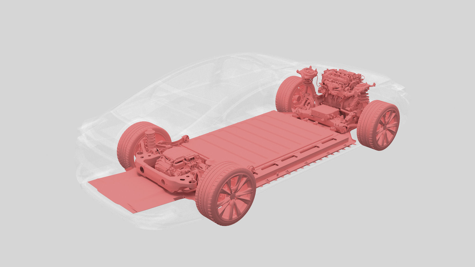 Automobile chassis 3D model | CGTrader