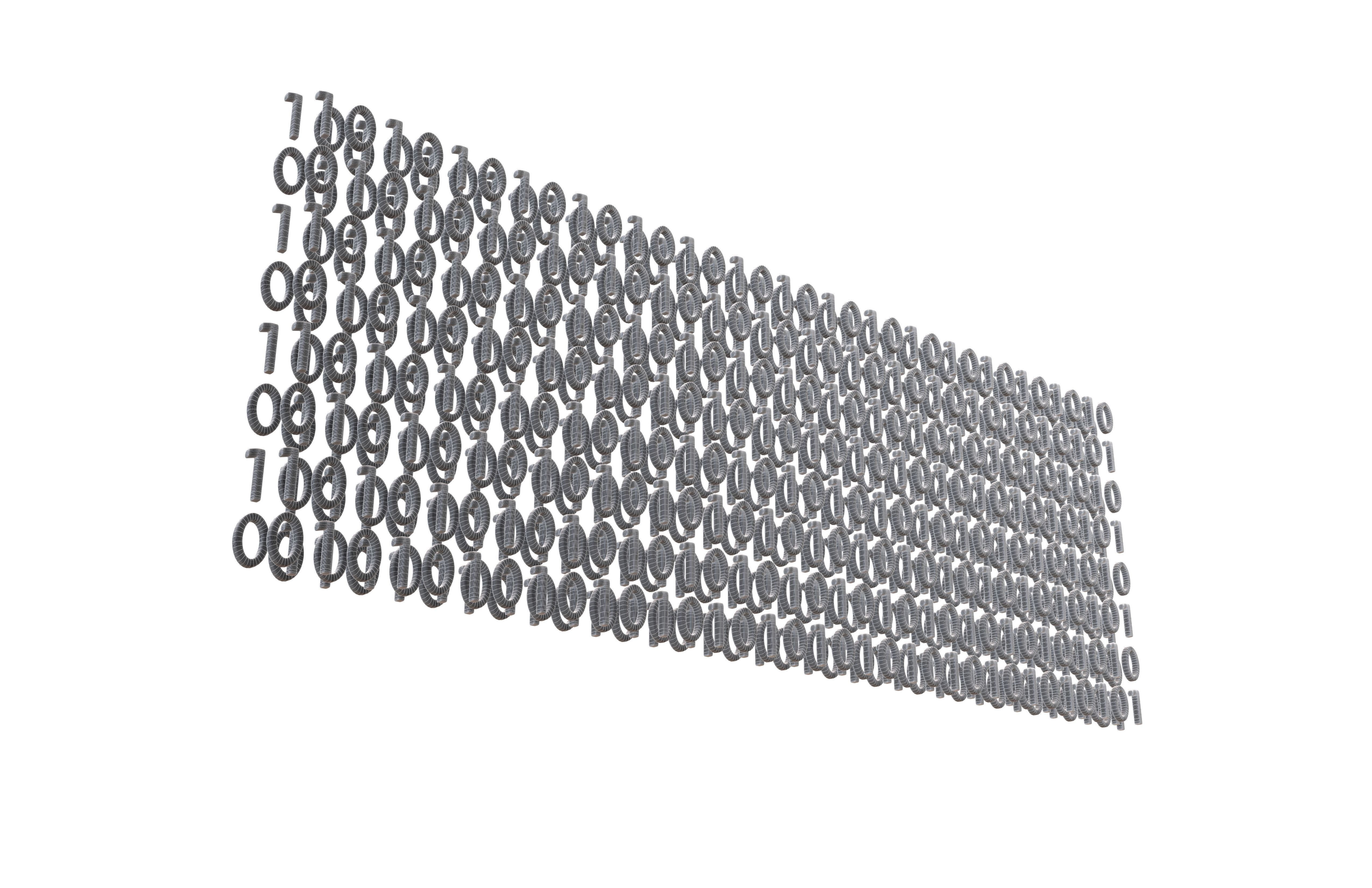 Binary 3D Style Background V2 003 3D model | CGTrader