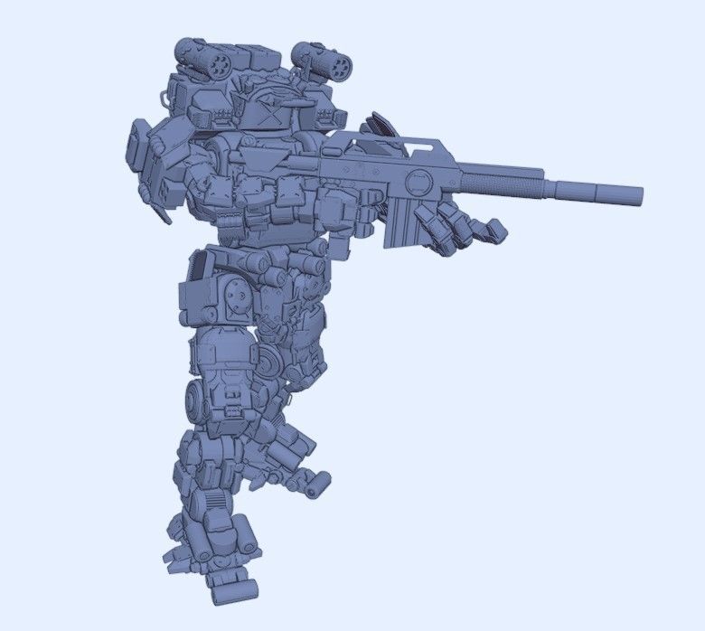 MECHA ROBOT FIGHTER model 1 3D model 3D printable | CGTrader
