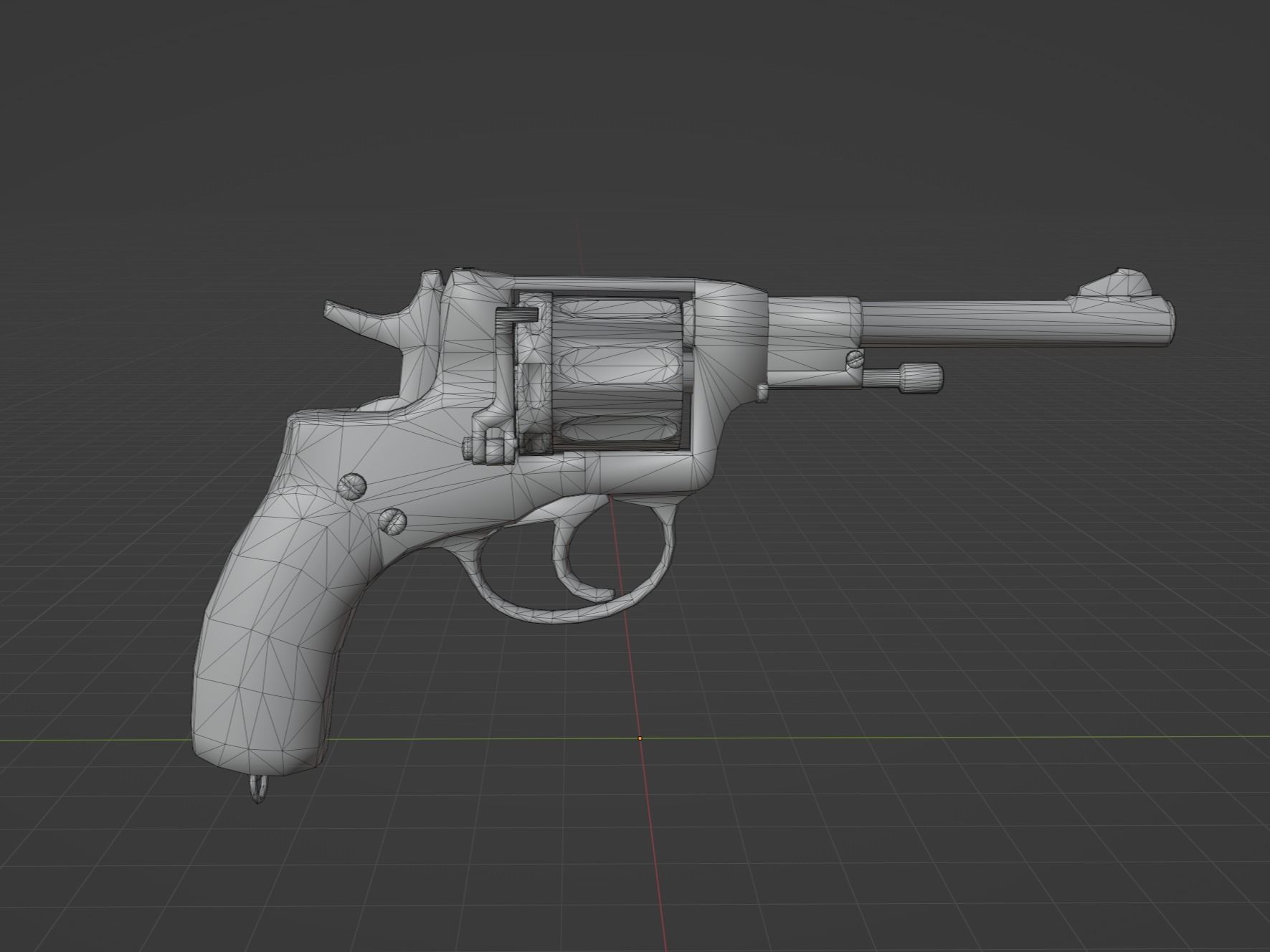 3D model M1895 Nagant Revolver VR / AR / low-poly | CGTrader