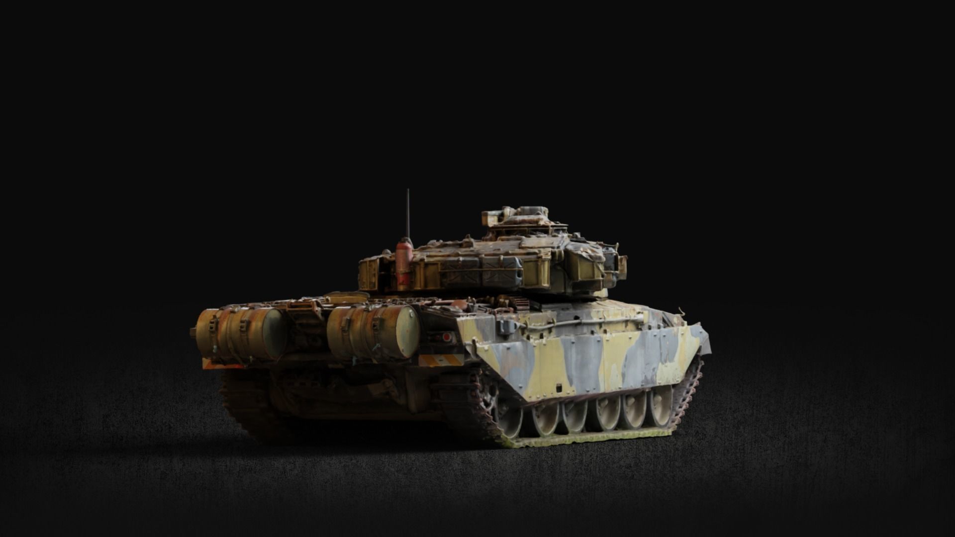 Post-Apocalyptic British Challenger 1 Tank 3D model | CGTrader