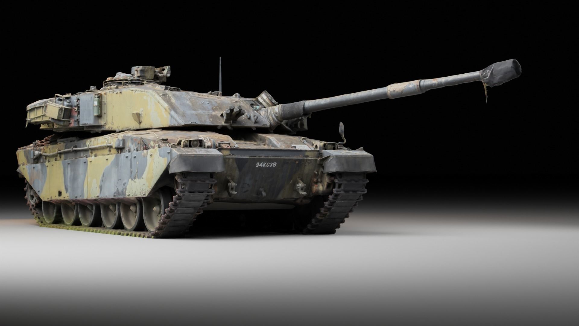 Post-Apocalyptic British Challenger 1 Tank 3D model | CGTrader