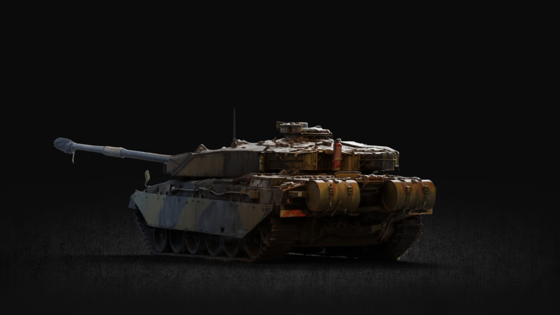 Post-Apocalyptic British Challenger 1 Tank 3D model | CGTrader