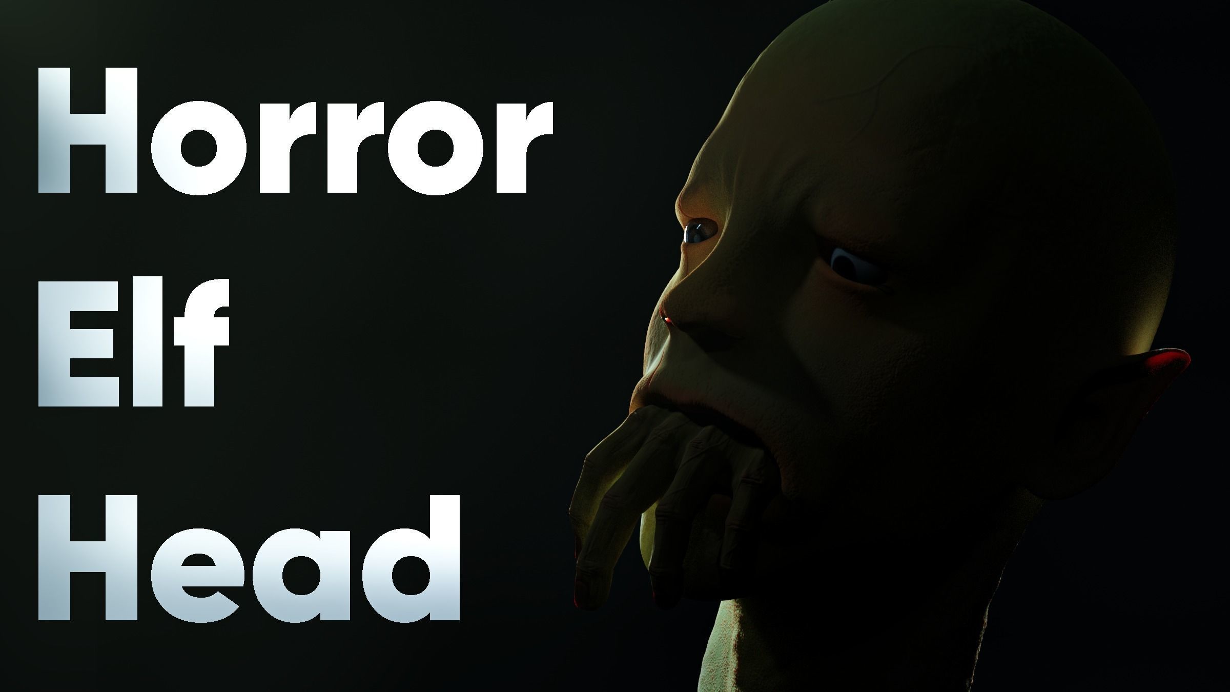 3D model Horror Elf Head VR / AR / low-poly | CGTrader