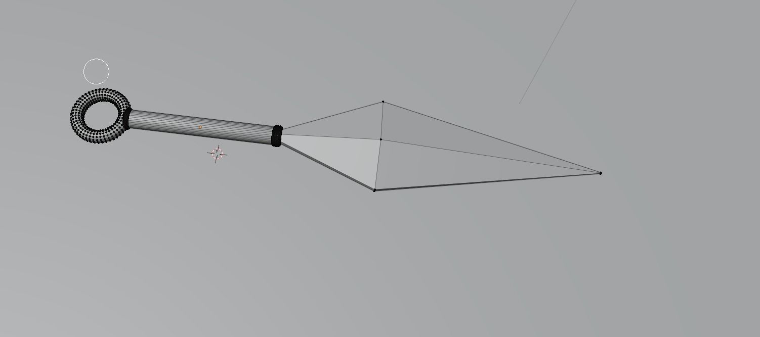 3D model Simple Kunai Knife VR / AR / low-poly | CGTrader