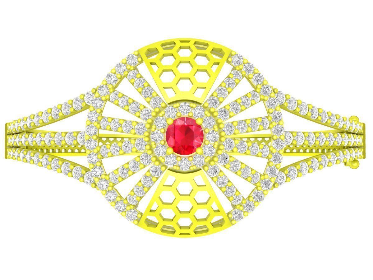6420 korean diamond bangle 3D model 3D printable | CGTrader