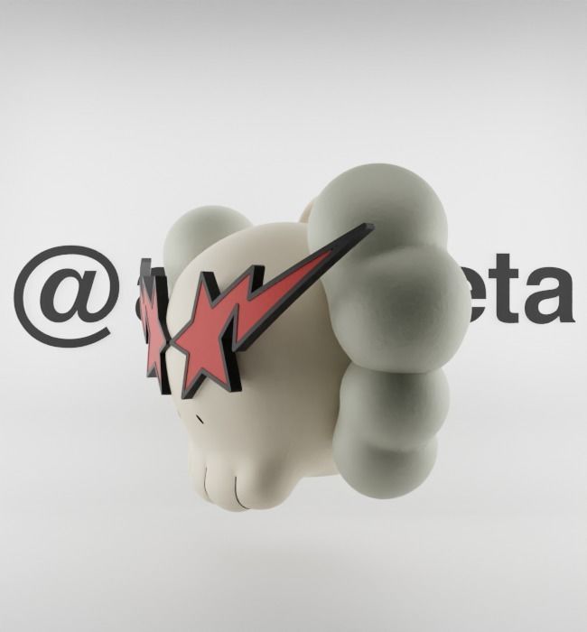 Kaws Keychain Bape Companion for Print 3D model 3D printable | CGTrader