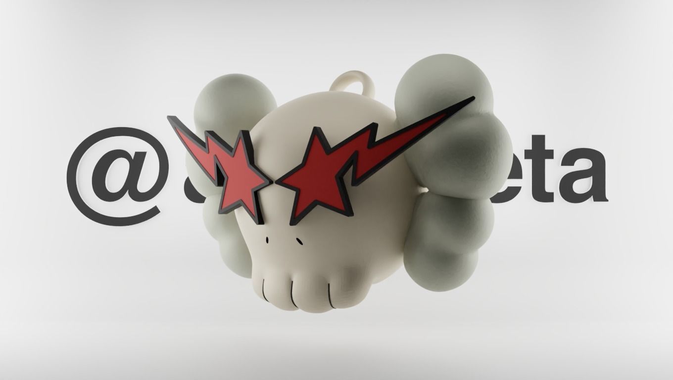 Kaws Keychain Bape Companion for Print 3D model 3D printable | CGTrader