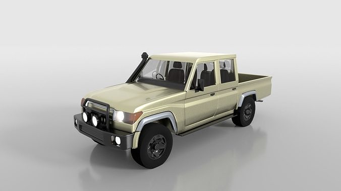 Toyota Land Cruiser 3D model rigged | CGTrader