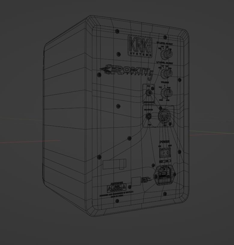 KRK Rokit5 Studio Monitor Speakers 3D model | CGTrader