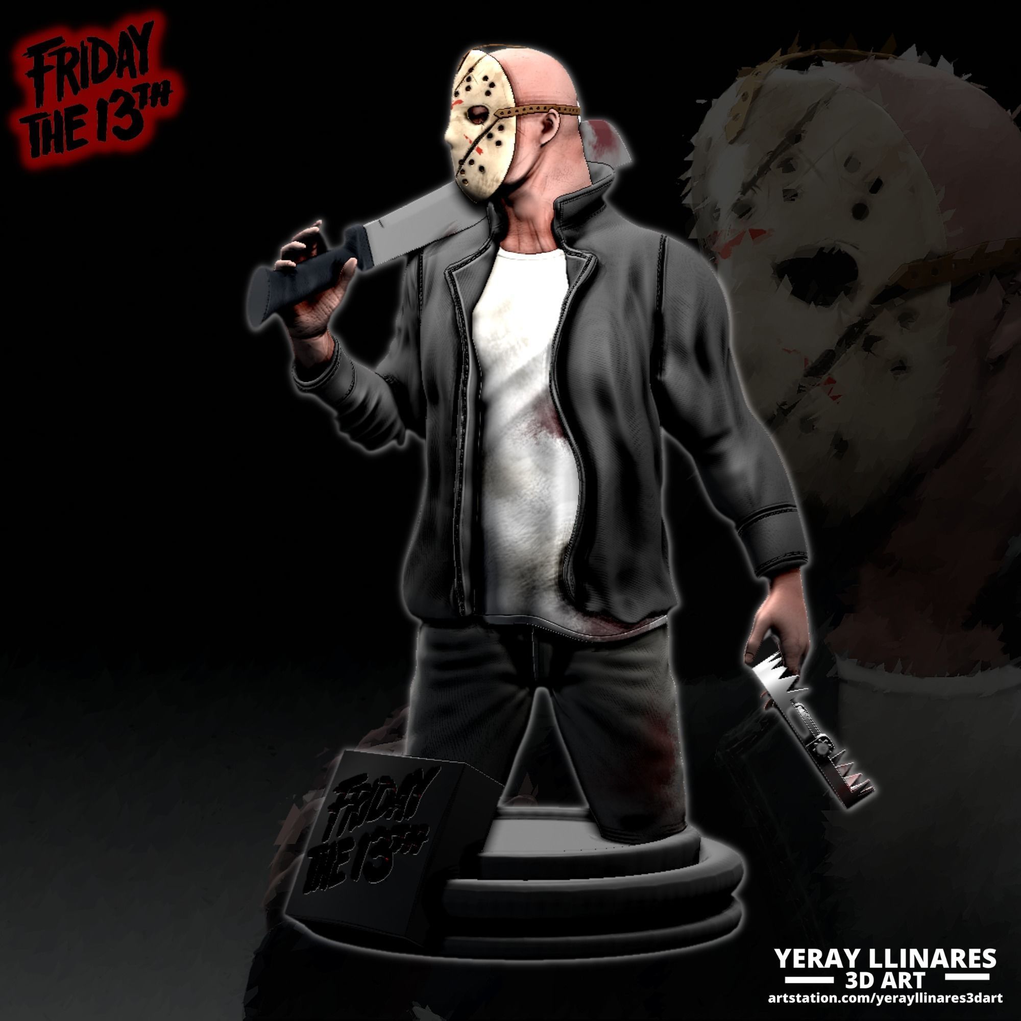 Jason Voorhees Bust - 3D Printable 3D model 3D printable | CGTrader
