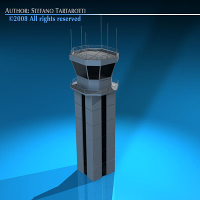 Airport control tower 3D model | CGTrader