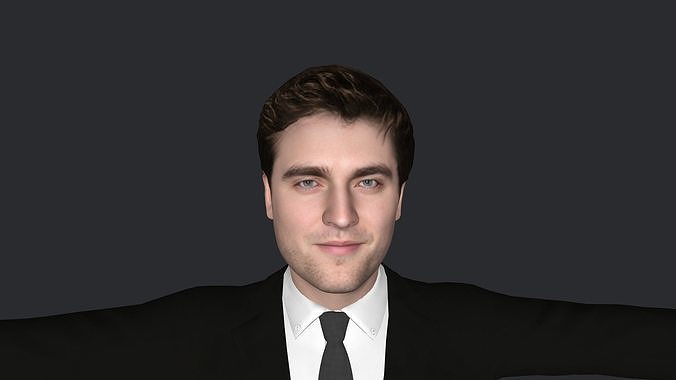 Robert Pattinson Hyper Realistic Full Body Rigged Character 3D model ...