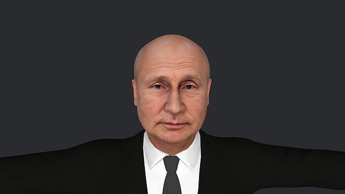 Vladimir Putin Hyper Realistic Fully Rigged 3D Character 3D model ...