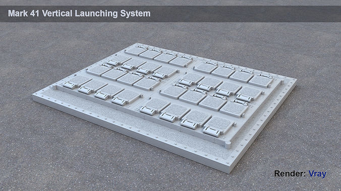 Mark 41 Vertical Launching System 3D model | CGTrader