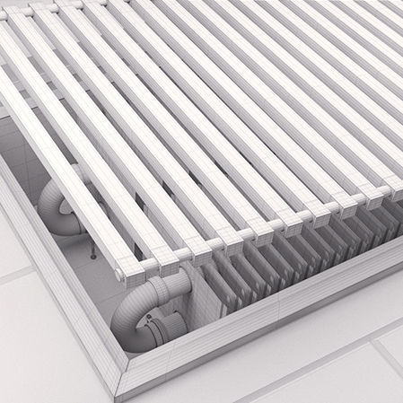 Underfloor radiator corona floor 3D model | CGTrader
