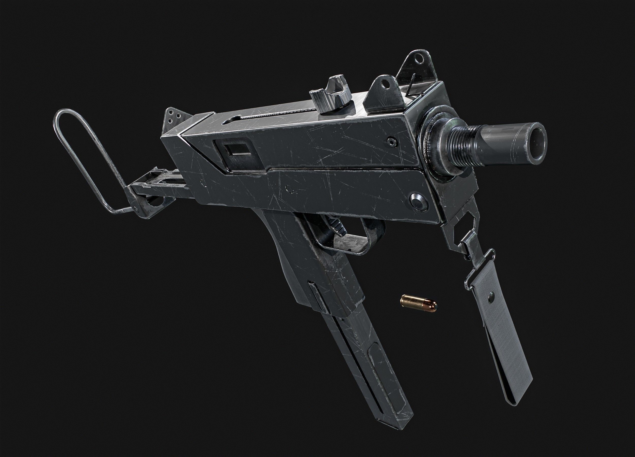 3D model MAC 11 SMG PACK VR / AR / low-poly | CGTrader