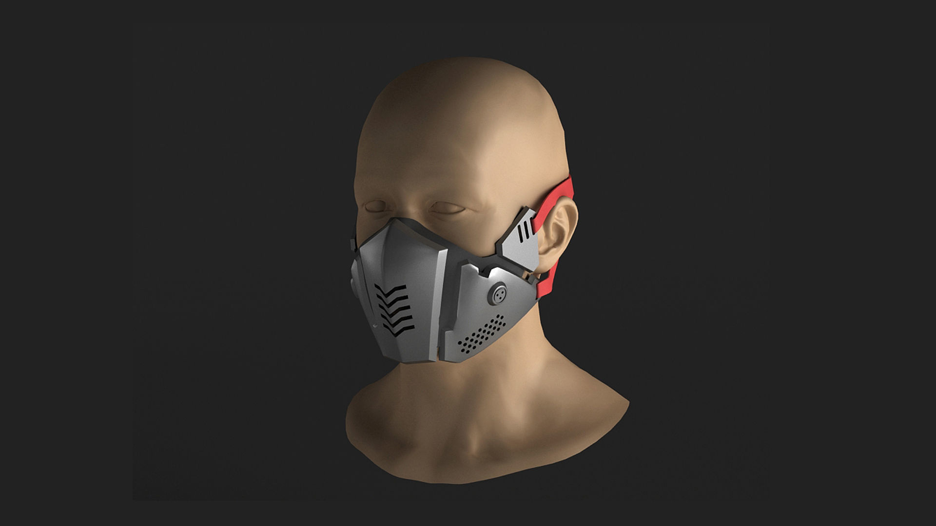 Masks Tech Metal Masks wearable futuristic masks 3D model | CGTrader