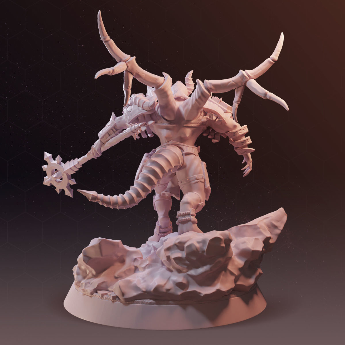 DEMONIC PRIMARCH OF WORDS - LORGAR - 3D Print 3D model 3D printable ...