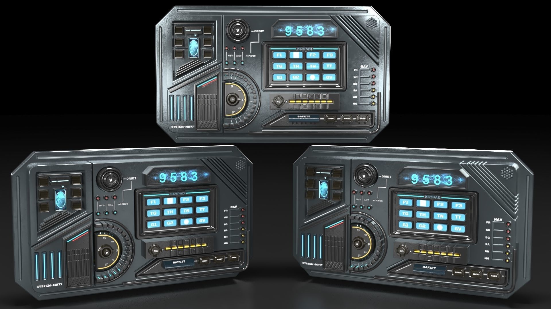 control panel 3D model | CGTrader