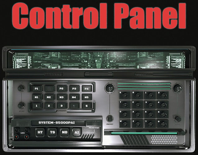 control panel 3D model | CGTrader