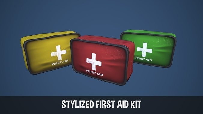 3D model Stylized First Aid Kit VR / AR / low-poly | CGTrader