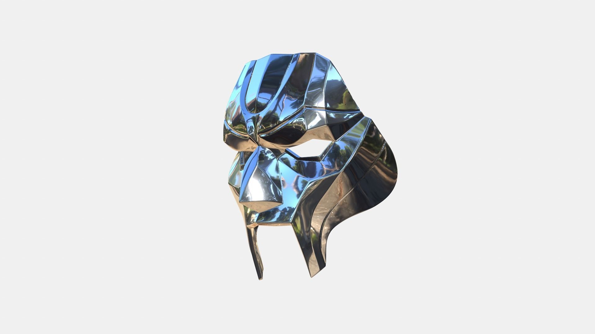 THE WEEKND MASK AFTERHOURS TIL DAWN CHROME MASK 3D MODEL 3D model ...