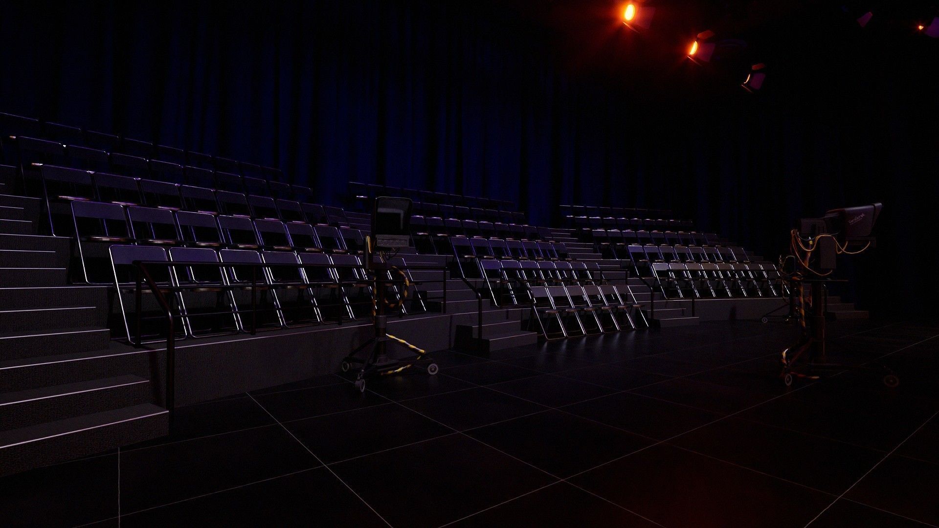 3D model Talk Show Set VR / AR / low-poly | CGTrader