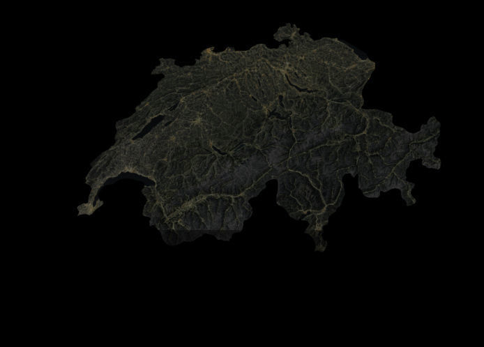 Switzerland Night High resolution Maps and masks Texture | CGTrader