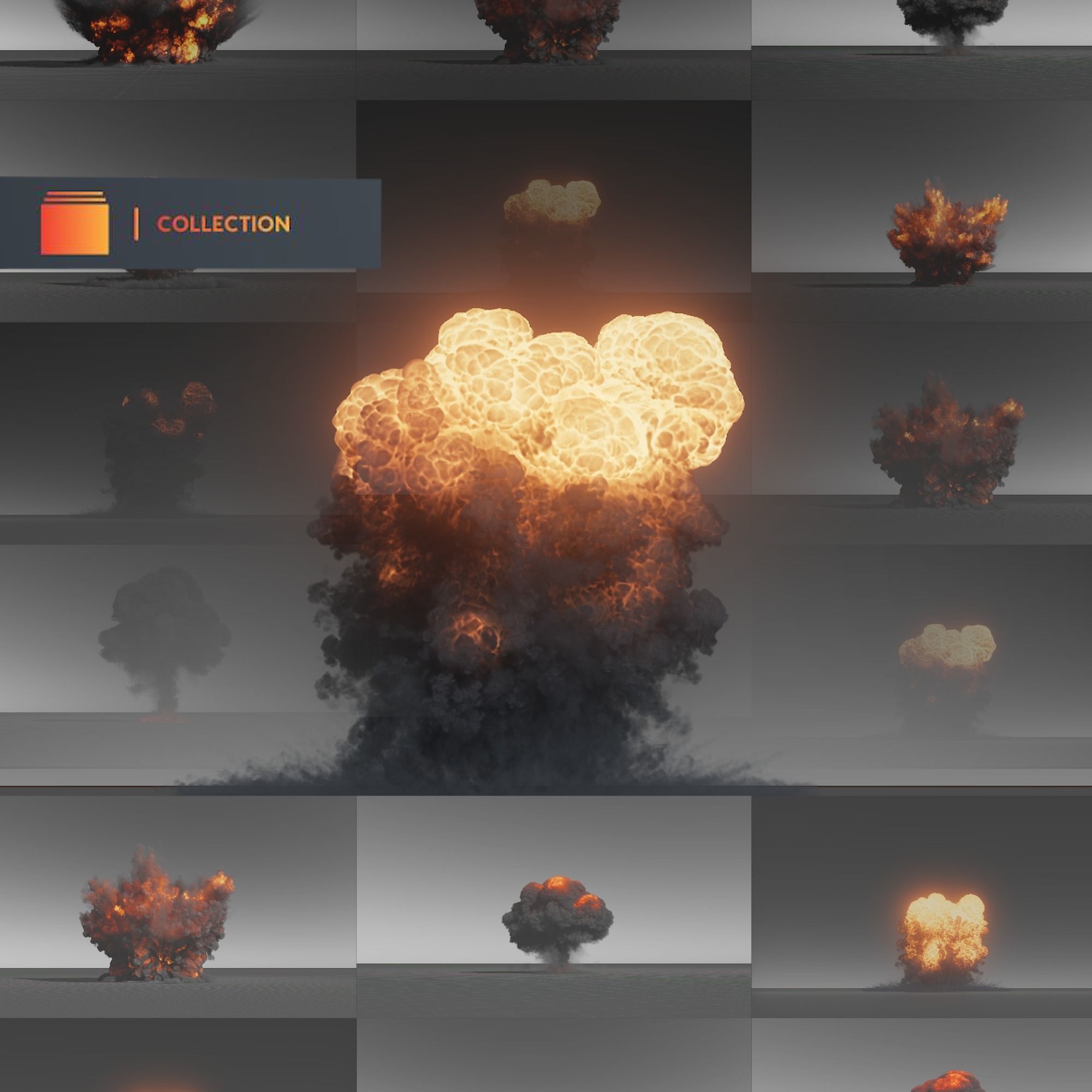 3D Explosion Pack 3D model | CGTrader