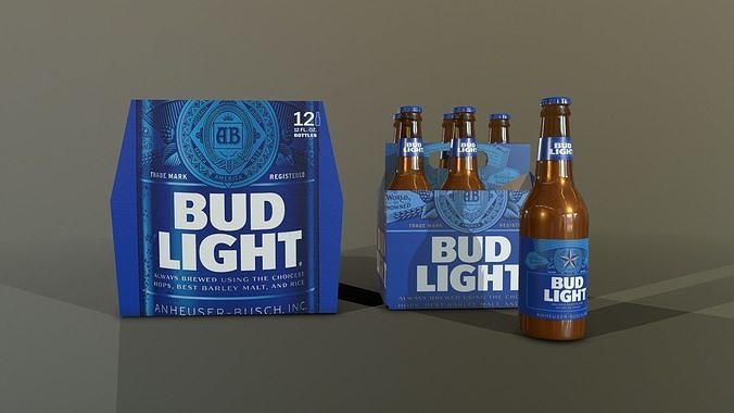 3D model Bud Light Beer VR / AR / low-poly | CGTrader