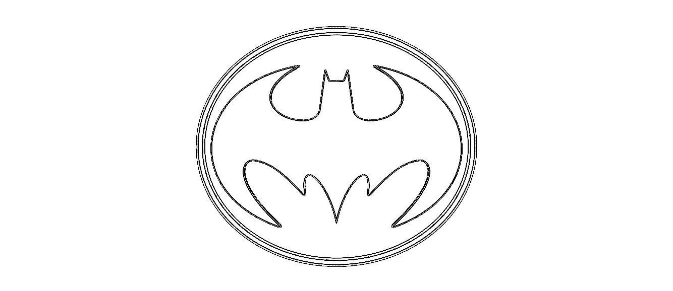 Domed Batman Badge 3D model 3D printable | CGTrader