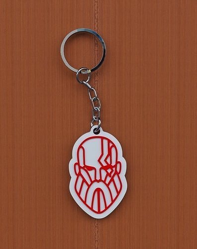 Kratos Keychain free 3D model 3D printable | CGTrader