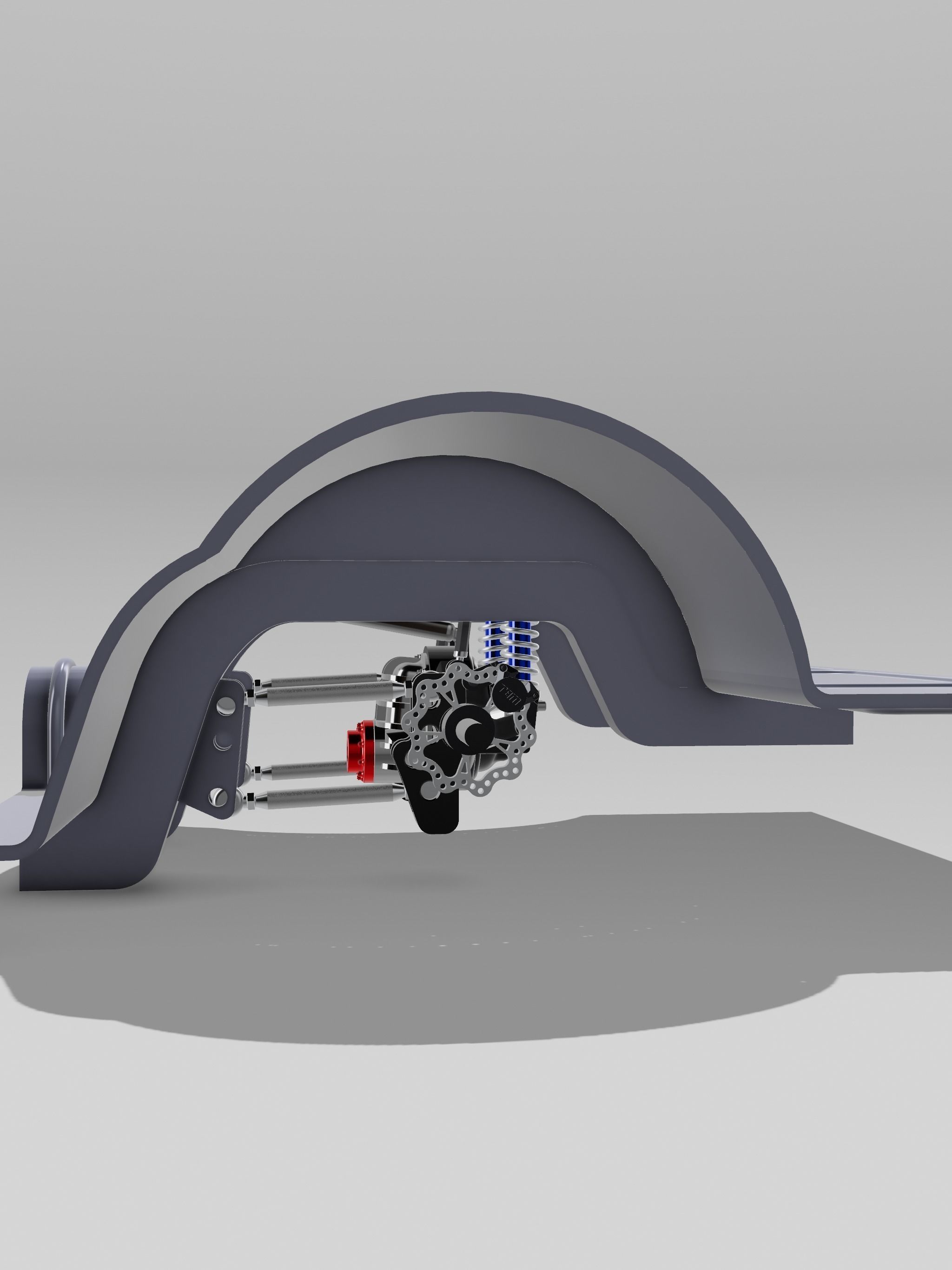 Pro Street Tubbed rear chassis clip complete 3D model 3D printable ...