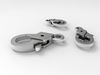 Jewelry rhombus lock Carbine fastener Lobster shaped hook 3D model 3D ...