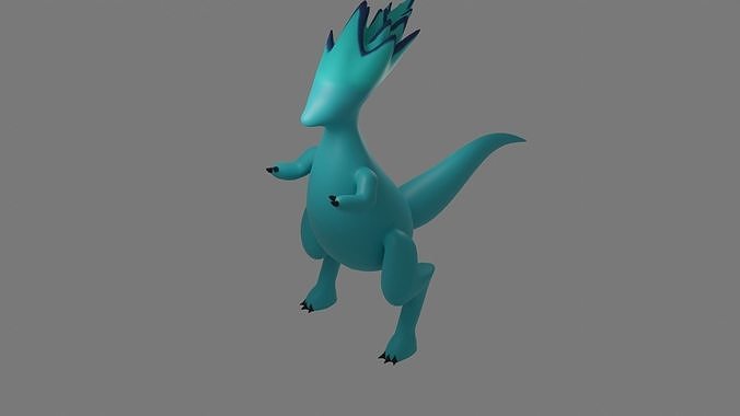 3D model simple dragon model VR / AR / low-poly | CGTrader