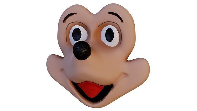 Mickey Mouse face mask 3D model 3D printable | CGTrader