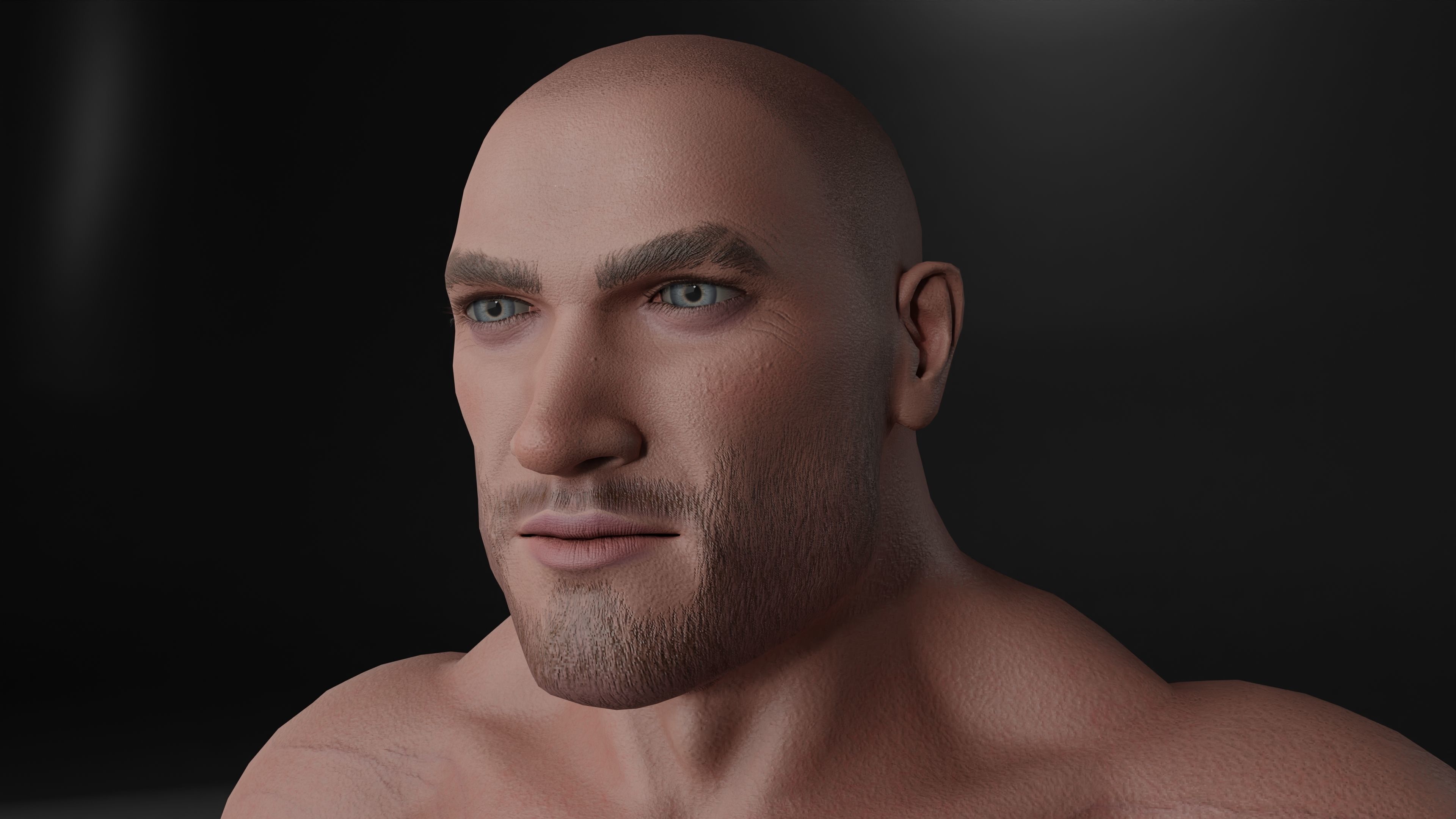 3D model Human Body - Muscular Male VR / AR / low-poly | CGTrader