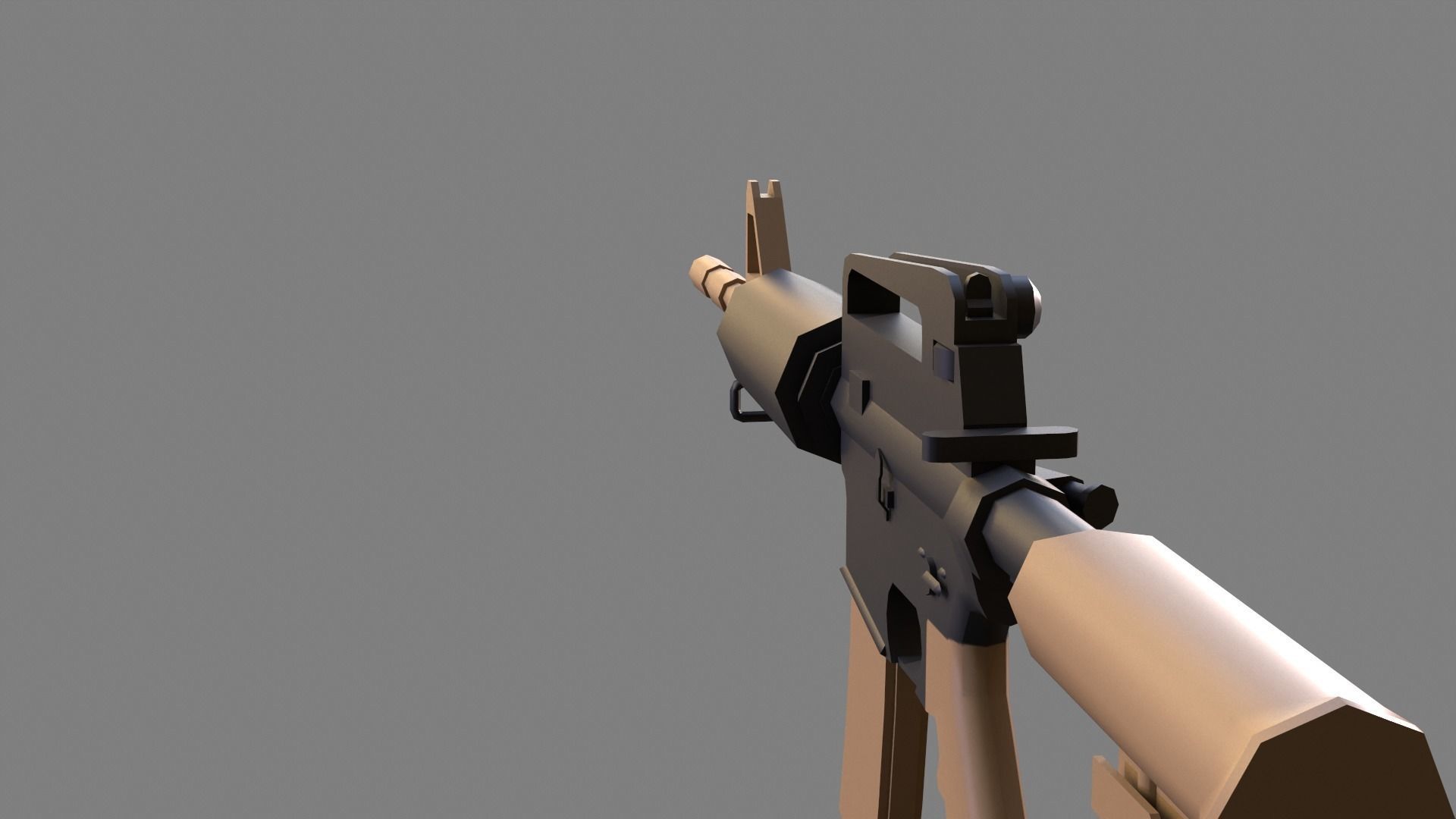 3D model M4A1 Carbine Stylized Gun VR / AR / low-poly | CGTrader