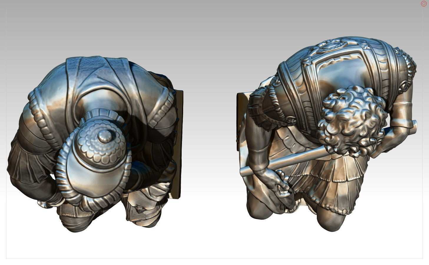 MICHELANGELO giovanni e lorenzo de medici 3D model 3D printable | CGTrader