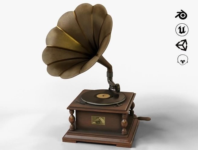 Gramophone 3D model | CGTrader