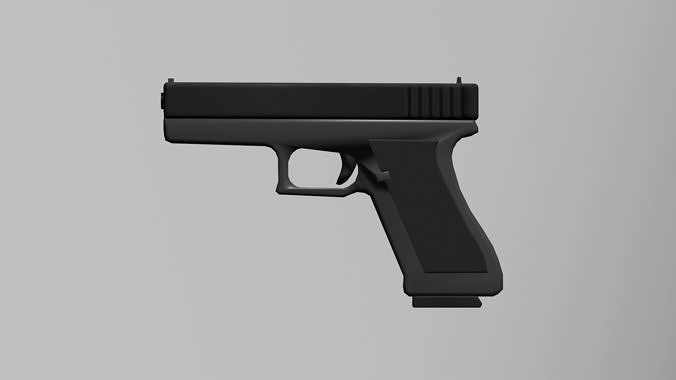 Glock 17 Low Poly free VR / AR / low-poly 3D model | CGTrader