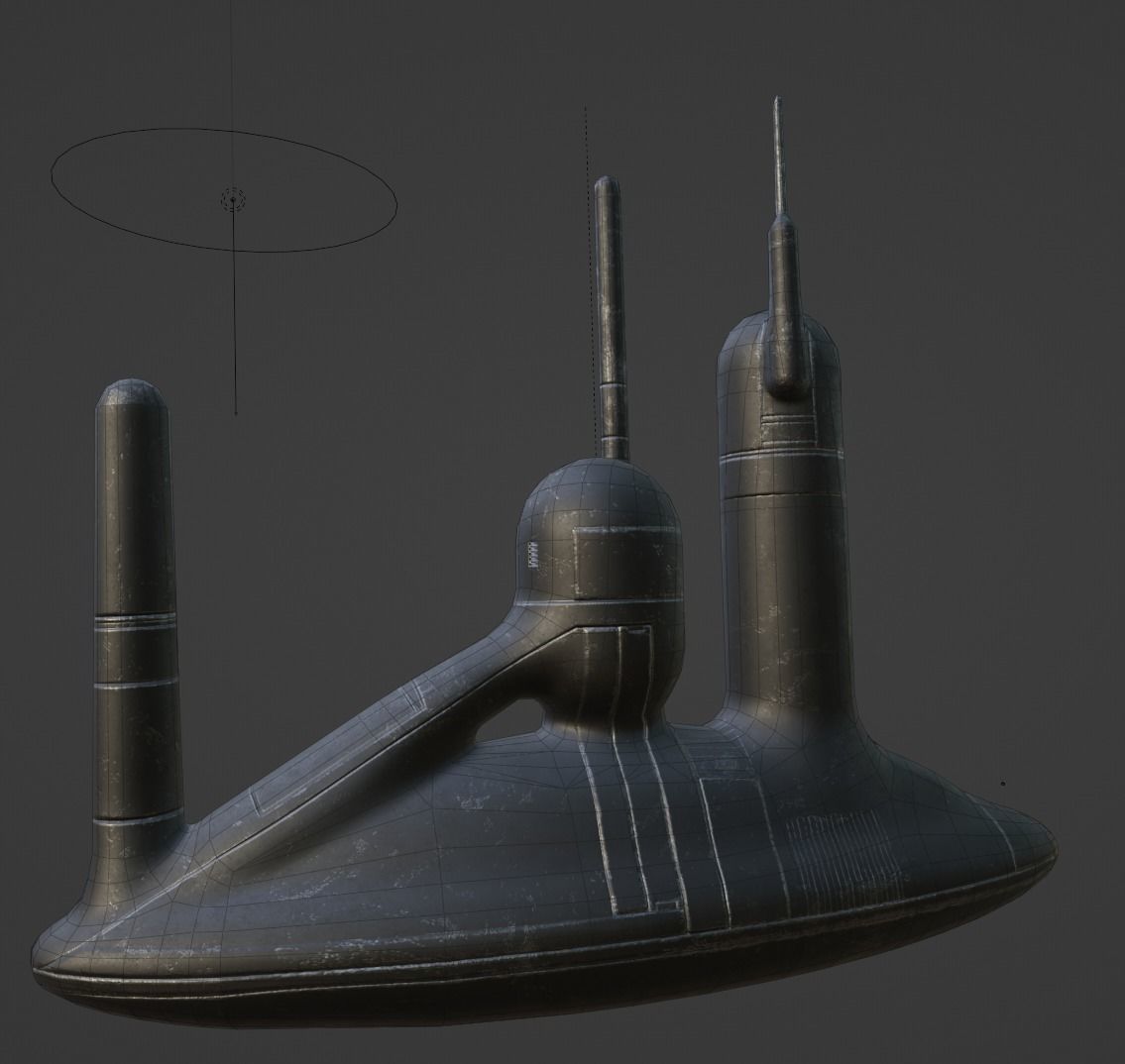 3D model Aquapunk Submarine Refinery VR / AR / low-poly | CGTrader